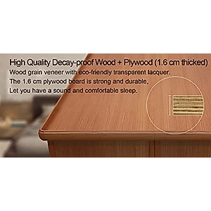 Bangshin Effort Saving and Buffer-Descending King Storage Bed, Safety Devices, Cushion Design, Reinforced Bottom Plate and 9 cm Rust-Resistant High Feet.