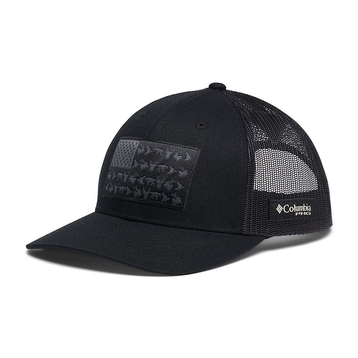 Columbia Unisex PHG Game Flag Mesh Snap Back - High, Black, One Size