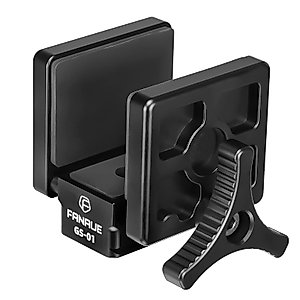 FANAUE GS-01Arca Swiss Rifle Saddle Mount, Hunting Tripod Clamp with Quick Release Plate, Shooting Tripod Rest, Enhanced Accuracy Ball Head & Adapter for Hunting and Shooting