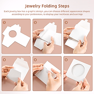 batifine Jewelry Display Card, Necklace Earring Bracelet Pendant card Jewelry Packaging gift boxes(50PCS)