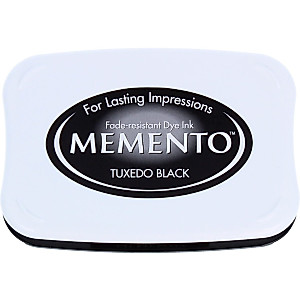 Tsukineko Memento Dye Ink Pad-Tuxedo, 7 x 2 cm