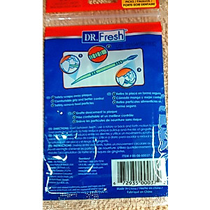3 pk x (100 ct each) 300 Total Soft Bristle Dental Floss Picks, Interdental Brush, Toothpicks, Flexible Deep Clean