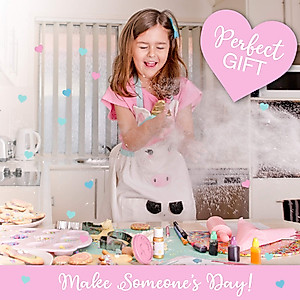 Delightful Unicorn-Themed Cookie Baking Kit for Girls - Includes Adorable Apron, Fun Cookie Cutters, & Comprehensive 14-Piece Cooking Set - Perfect for Kitchen Play and Ideal Gift for Girls Aged 6-12
