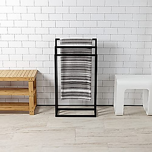 Kingston Brass SCC8330 Edenscape Freestanding 3-Tier -Towel Rack, Matte Black