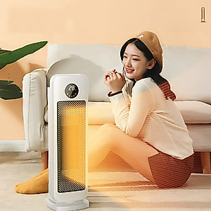 Outdoor Garden Heater Space Heater, 2000W Ceramic Heater, Fast Heating, 50°Oscillating Portable Heater with Remote Control, 12H Timer and Tip-Over & Overheating Protection Patio He