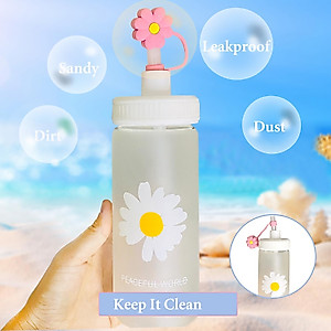 10PCS 3D Straw Cover Cap for Stanley Cup, Silicone Straw Topper Compatible with 30&40oz Tumbler with Handle,10mm 0.4in Dust-Proof Reusable Straw Tips Lids