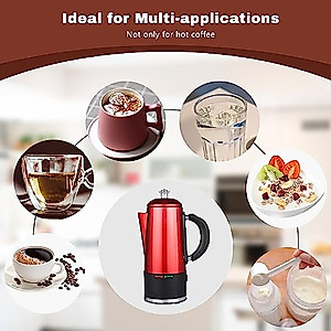 WerkWeit Electric Coffee Percolator 12 Cup Stainless Steel Percolator Coffee Maker with Cord-Less Server and Easy Pour Spout Quick Brew Percolator Coffee Pot 1.5L Capacity