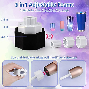 HXH Cup Turner Tumbler Cuptisserie Kit,Handheld Battery Epoxy Mixer,Cup Spinner for DIY Glitter Epoxy Crafts Tumblers