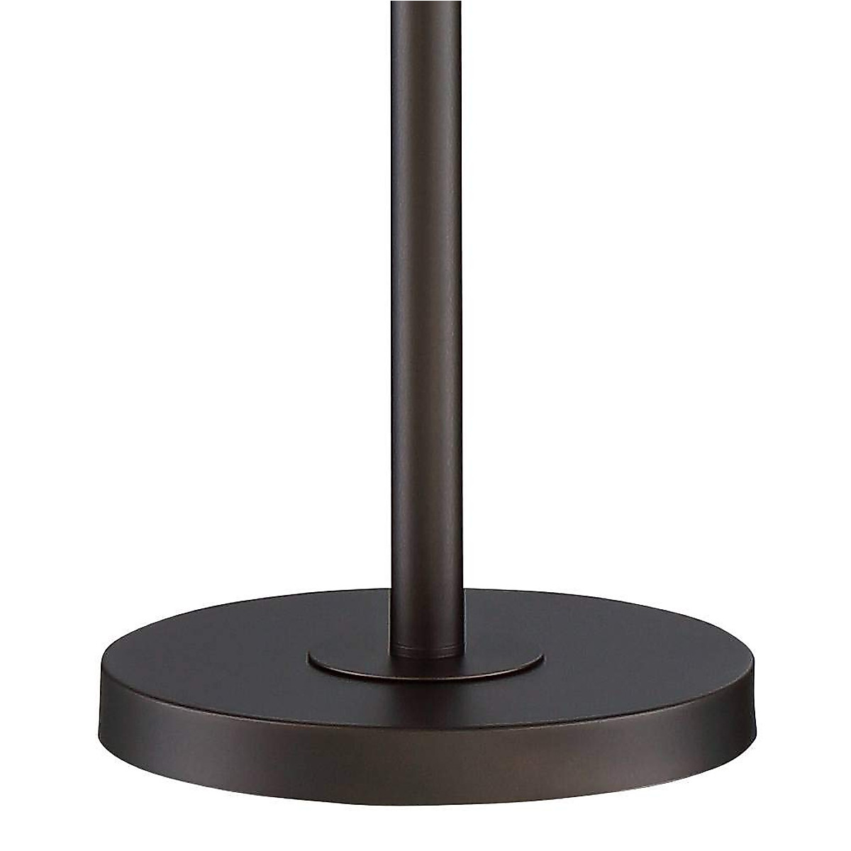 360 Lighting Seneca Modern Standing Floor Lamp 56" Tall Dark Bronze Brown Twin Arm Adjustable Gooseneck Neutral Cotton Drum Shade for Living Room Reading House Bedroom Home