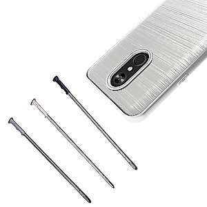 3 Pack Touch Stylus Pen Replacement for LG Stylo 5,Stylo 5 Plus,Q720 LCD Touch Pen Stylus Pen(Aurora Black,Blonde Rose, Platinum Gray)