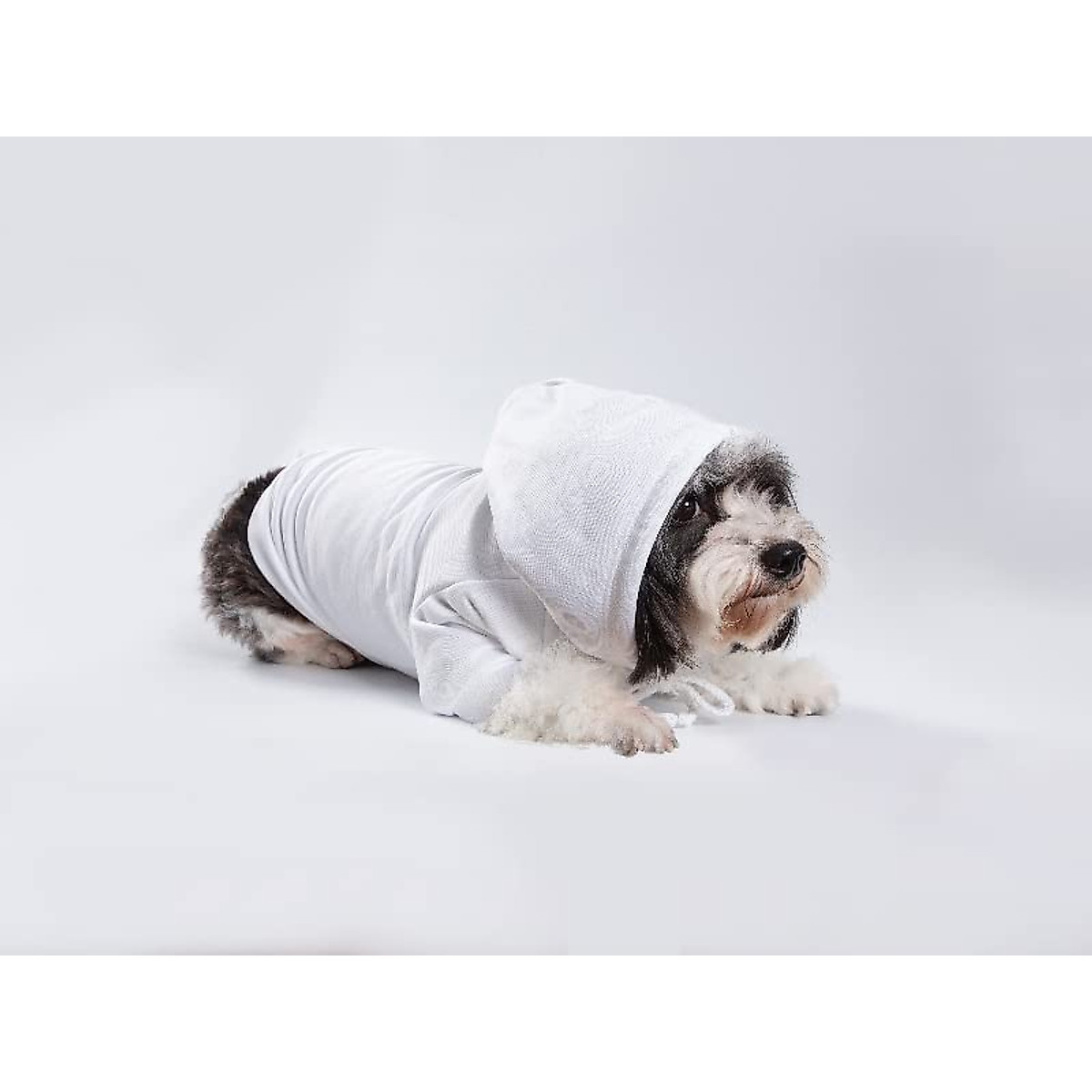 Craft Express Sublimation Blank White Pet Hoodie - Medium, Large, and Extra Large Size Hoodies for Pets Ready to be Personalized - Set of 2 (XX-Large)