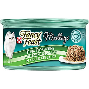 Fancy Feast Medleys Wet Cat Food Variety Pack, Florentine Collection, (12) 3 Oz Cans