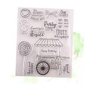 HEALEEP Stamp Sheets Christmas Scrapbook s DIY Scrapbooking Supplies Cling s Clear s Making Supplies Transparent s Postage s Upholstery Supplies Account Finished Chapter Ink Stamps