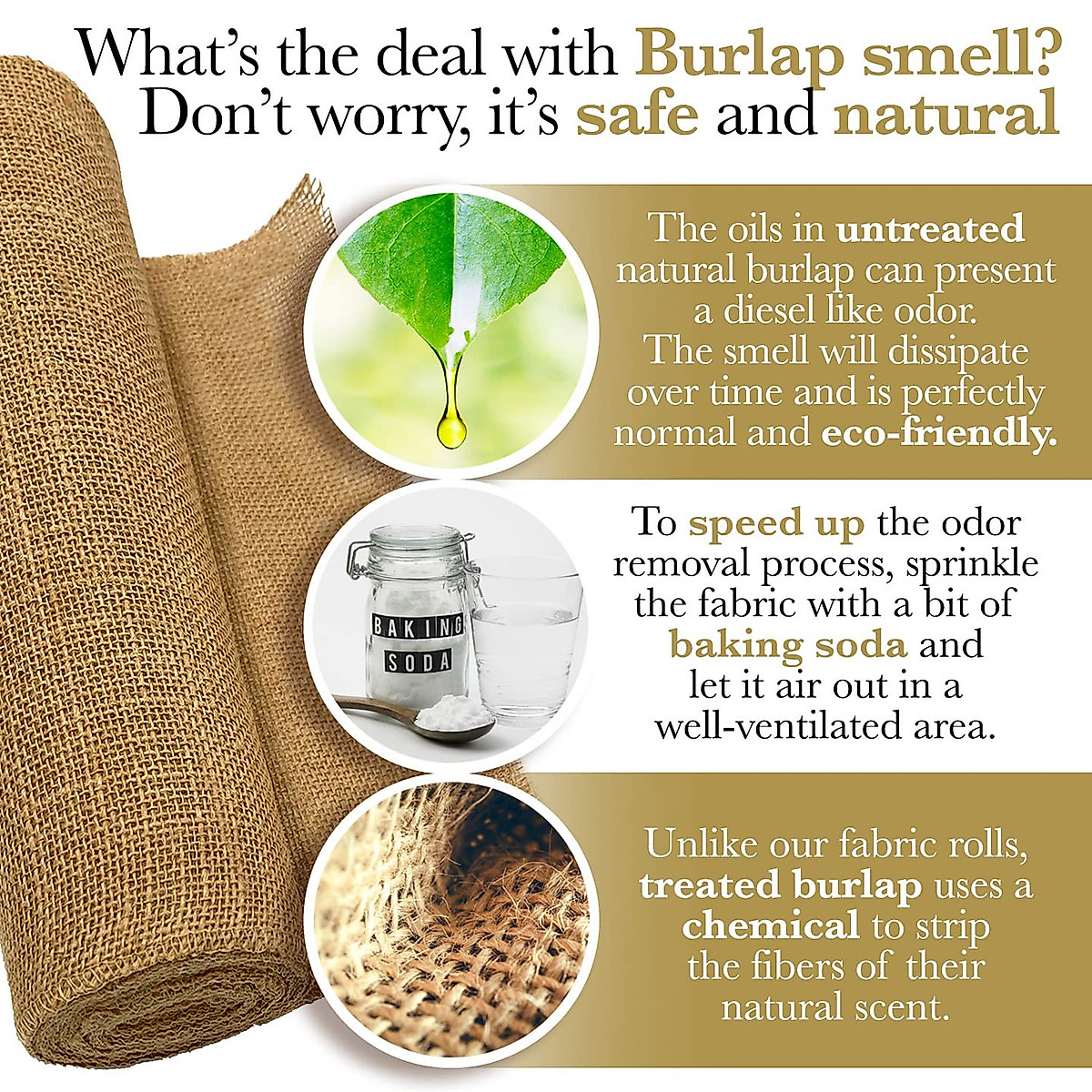 Burloptuous 40" x30 Feet Gardening Burlap Roll - Multipurpose Natural Burlap Fabric, High Density Jute Fiber Material for Decorations, Center Pieces for Home, Rustic Party Décor