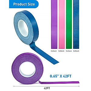 XEHAHOSH 4 Rolls Colored Duct Tape, Multi Use Water Pipe Tape, Waterproof Duct Tape, Multifunctional Tape for Handicrafts and Art, Make Use of No Residue, Easy to Tear by Hand, Great for Packaging.