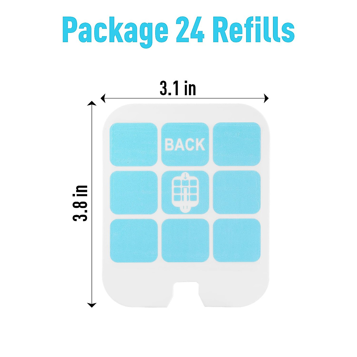 Ten KiKi 24 Packs Refills for Flying Insect Trap Indoor Fly Trap Refills for Home, Fly Traps for Bugs Gnats and Moths for Indoors