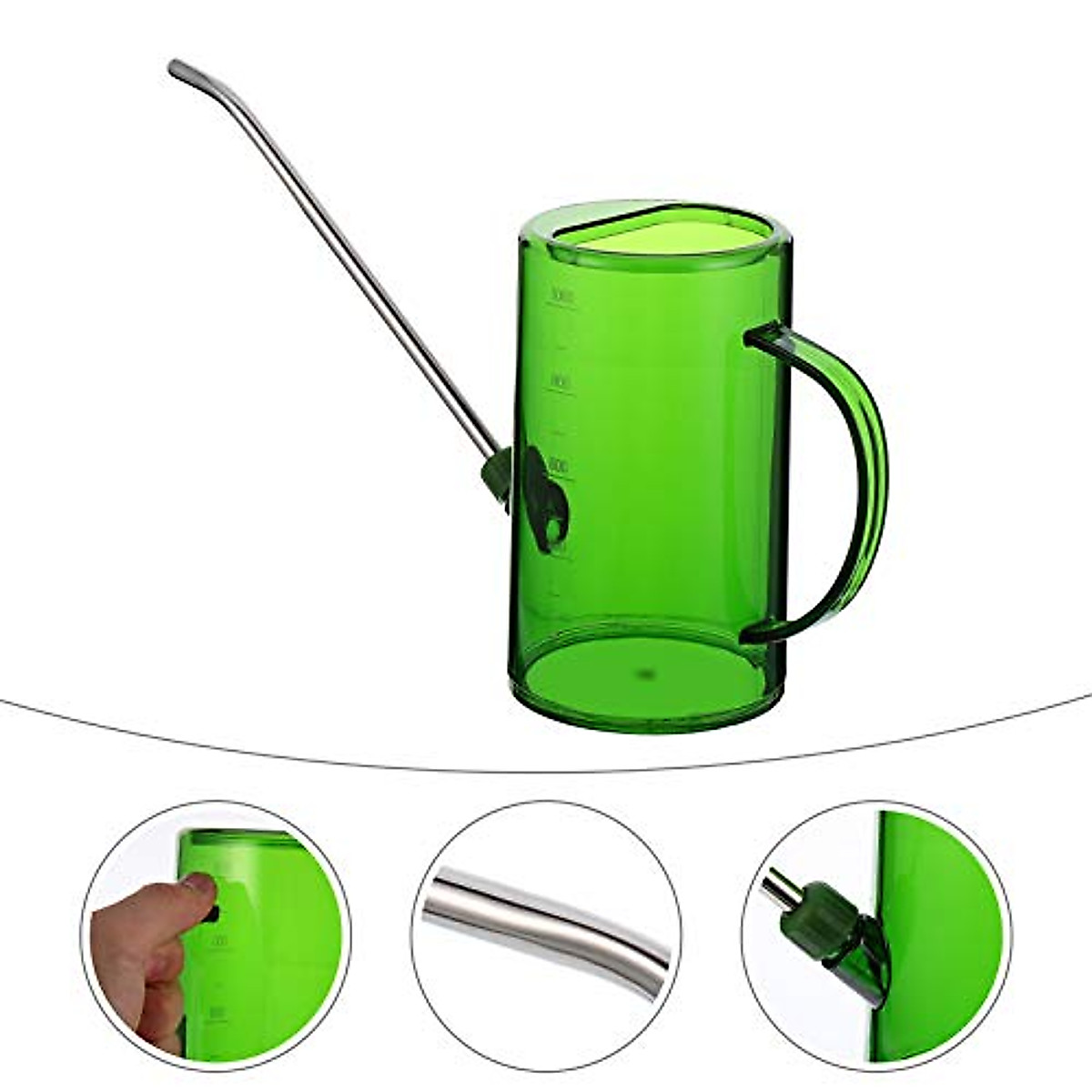 TEHAUX Watering Can Shower Pot Plastic Stainless Steel