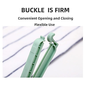 FENGZIZH Bag Clips for Food Storage, 12Pcs, Multicoloured, Reusable Plastic, Small, 2 Types & 3 Colors, Snacks, Coffee, Food & Sandwich