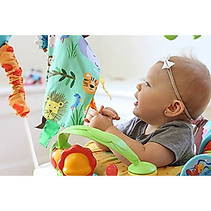 Baby Jack & Co 8x8” Jungle Lovey Tag Toys for Babies - Baby Crinkle Toys - Crinkle Toys for Baby - Soft & Safe - Learn Shapes & Colors - Ideal Baby Toy - BPA Free w/Stroller Clip