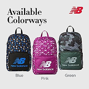 New Balance Backpack, Core Performance Daypack Small Hiking Bag, Pink