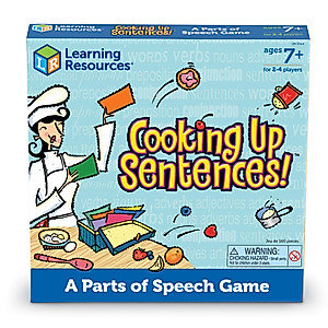 Learning Resources Cooking Up Sentences Game, 2-4 Players, Ages 7+