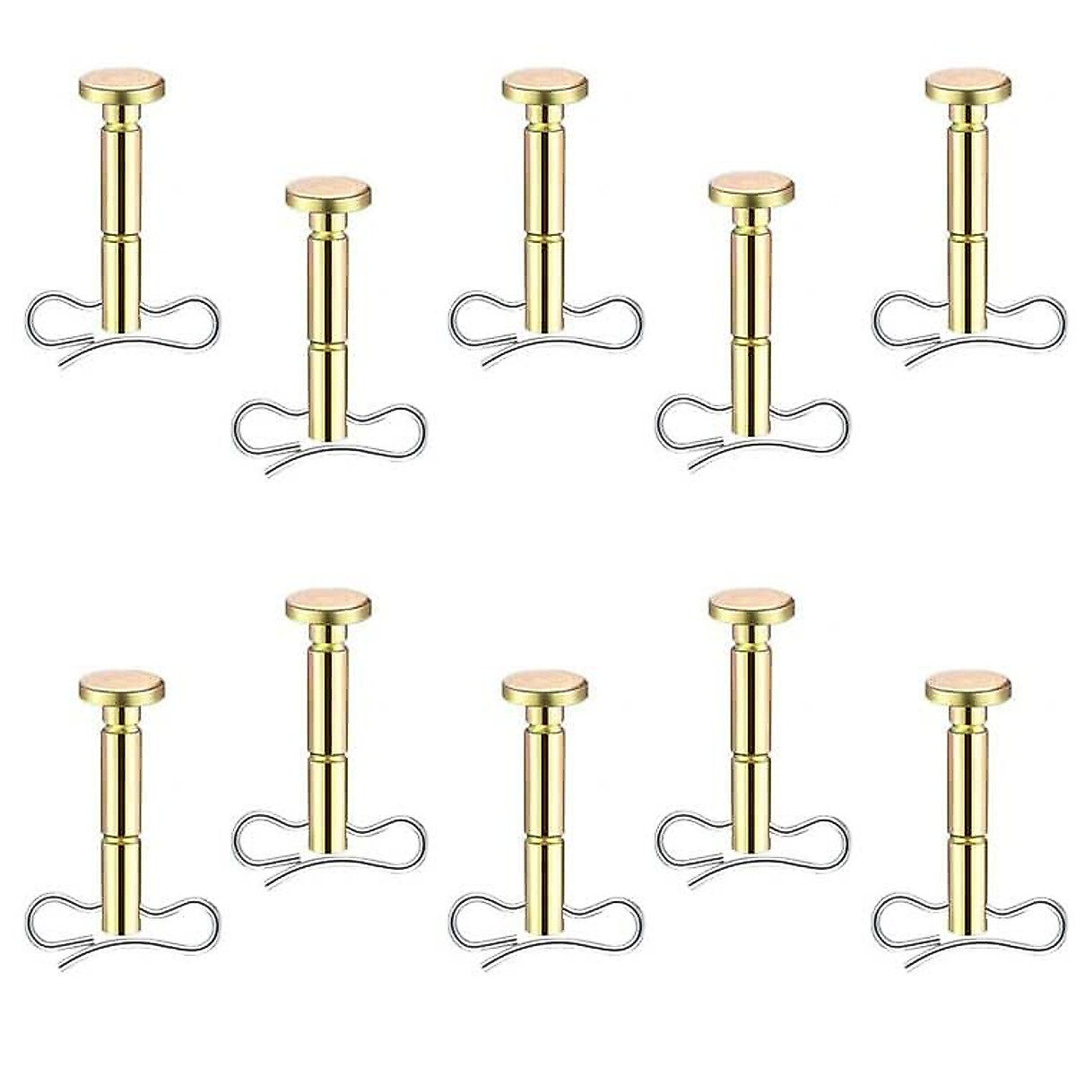 738-04124A Shear Pins and 714-04040 Cotter Pins for Troy Bilt Snowblower, Compatible with MTD Craftsman Snowblowers, Replacement .25" x 1.5" 738-04124, for Cub Cadet 828WE, 928SWE, 930SWE etc, 10 pcs.