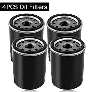 HUZTL 070185E Oil Filter 4 Pack Replace Generac 070185ES 70185 for Generac 22KW Generator 90mm High Capacity