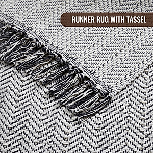 Runner Rug, 2' x 6' Runners for Hallways,Hallway Runner Easy to Clean,Kitchen Runner with Tassel,Runner Rugs for Bedroom Kids & Pets Friendly,Washable Runner Rug for Hallway, Kitchen, Bedroom,Entryway