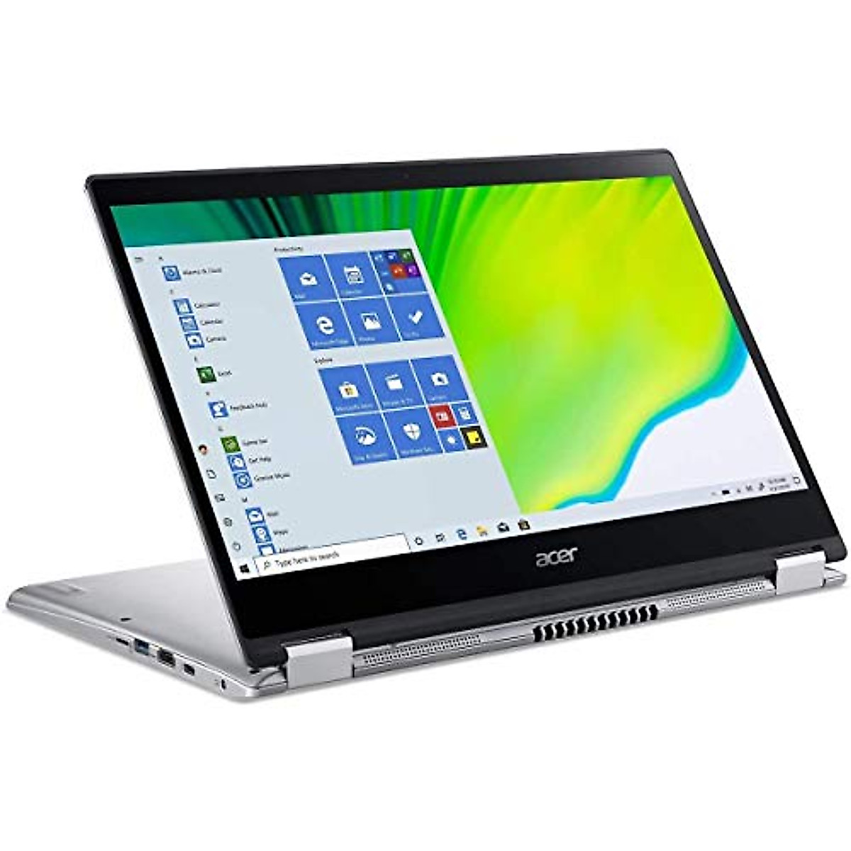 Acer Spin 3 Convertible Laptop, 14" Full HD IPS Touch, 10th Gen Intel Core i5-1035G4, 8GB LPDDR4, 512GB NVMe SSD, WiFi 6, Backlit KB, Fingerprint Reader, Rechargeable Active Stylus, SP314-54N-50W3