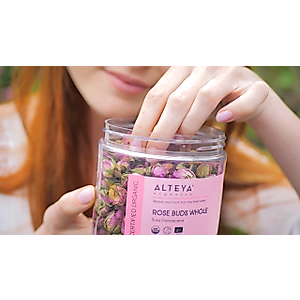 Organics Rose Bud Tea USDA Certified Organic Herbal Tea 2.82 Oz/80 gr Rosa Damascena