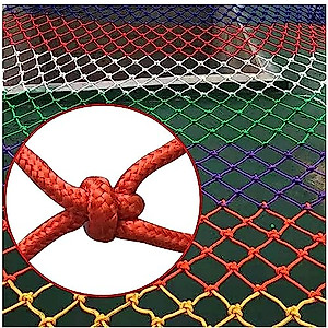 EkiDaz HXRW Rope Net Climbing Net for Kids Outdoor Rope Ladder Net Colorful Safety Protective Net for Banister Guards Playground Sets for Backyards (Size : 2 * 2m(6.6 * 6.6ft))