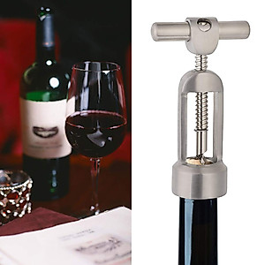 FIYO Wine Bottle Opener, Super Thick 304 Stainless Steel Premium Wing Corkscrew Wine Bottle Opener Manual Multiunctional Cork Screw with Multifunctional for Waiter & Bartender Bar