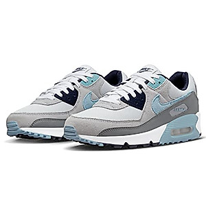Nike Men's Air Max 90 Pure Platinum/Worn Blue (DM0029 003) - 10.5