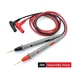 DARKBEAM Multimeter Test Meter Leads with Banana Plug Digital Clamp Tester Voltmeter Probe Test Probes Leads for Multimeter Electronic Test Leads Multimeter Accessories 20A Especially Sharp Model