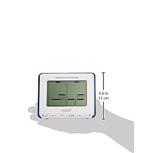 La Crosse Technology 308-1711BL Wireless Weather Station with Heat Index and Dew Point,Teal Blue/White
