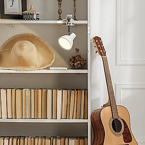 TOPMB LED Clip on lamp,5W Super Bright Reading Light, 330° Rotation Small Lamp with Clamp on Desk/Table/Bed Headboard/Cupboard Home Lighting, Modern and Save Space Illumination Powerful Lamp White