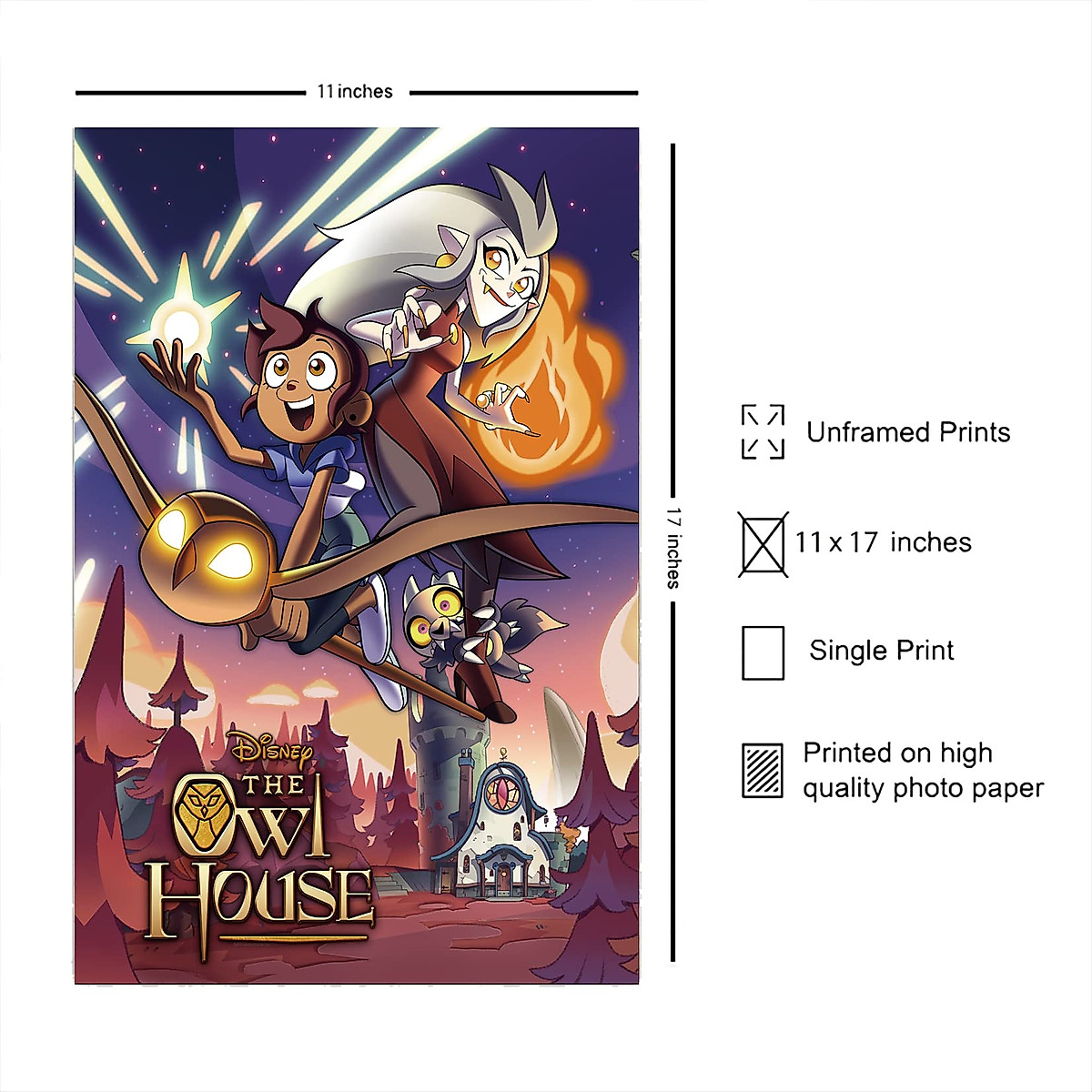XIHOO Anime Cartoons The Owl House Wall Art Print Poster Home Decor Premium - Matte poster Frameless Gift 11 x 17 inch(28cm x 43cm)