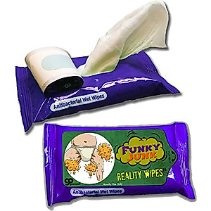 Funky Junk Wipes - Weird Gag Gifts for Men and Teen Boys - Travel Size, Made in America