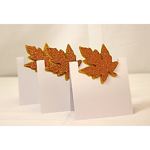 All About Details Copper Fall Leaf Place Cards, 12pcs