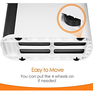 tonchean 4-Tier Bathroom Organizers and Storage,Plastic Narrow Slim Storage Cabinet with Clear Drawers Bathroom Floor Cabinet Towel Organizer Rolling Cart with Wheels for Small Space Gap Living Room