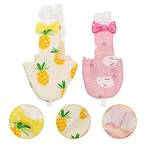 Baluue Bird Clothes, Flight Suit, Bird Diaper, 2pcs Bird Parrot Nappy, Cockatiel Diaper(Size S, Random Style)