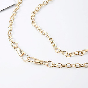 Women'S Crossbody Bag Chain PU Leather Shoulder Bag With Twist Lock Flap Casual Messenger Bags