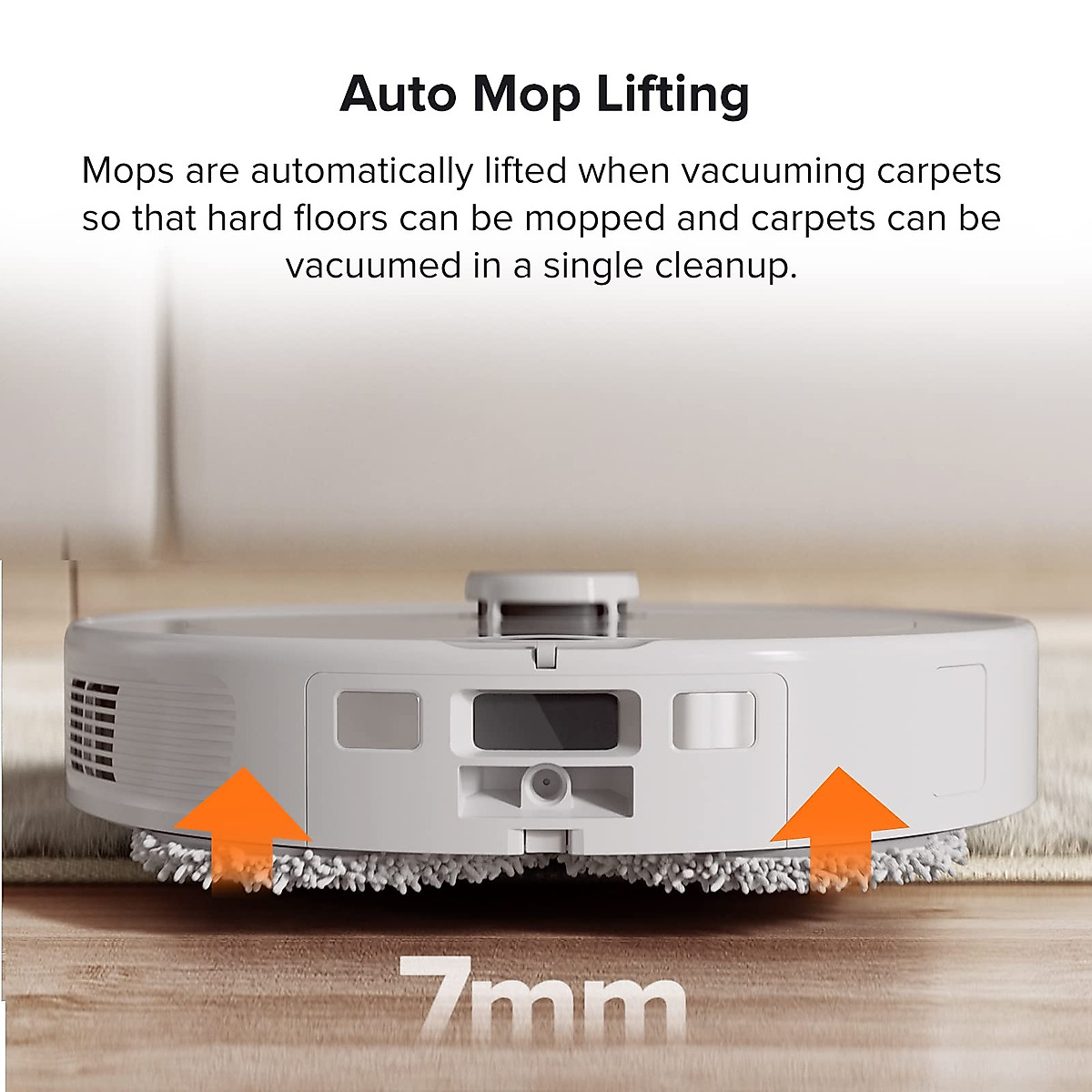 roborock Q Revo Robot Vacuum and Mop, Auto-Drying, Auto Mop Washing, Dual Spinning Mops, Auto Mop Lifting, Self-Refilling, Self-Emptying, Reactive Tech Obstacle Avoidance, 5500Pa Suction, White