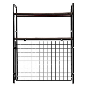 MhdunueSK Computer Desktop Bookcase,2 Tier Dorm Desk Hutch,Multipurpose Adjustable Dorm Desk Bookshelf for Home Dorm Office Supplies 29.5 * 7.9 * 38.6Inch (Black)