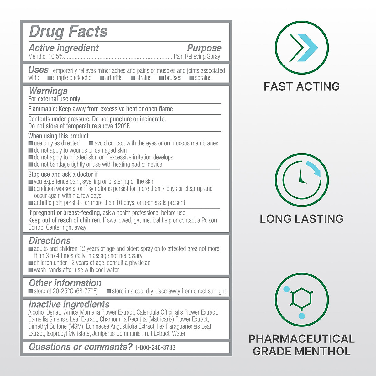 Biofreeze, Colorless, 4 Fl Oz (Pack of 3)