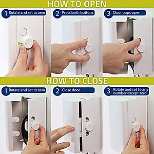 Baby Safety Outlet Cover BOX [Patent Pending] Double Lock for Much Better Toddler Proofing, Easier Operation, Simple 3 Step Install with Included Screws. Provides Extra Space Inside for Plugs,Adapters