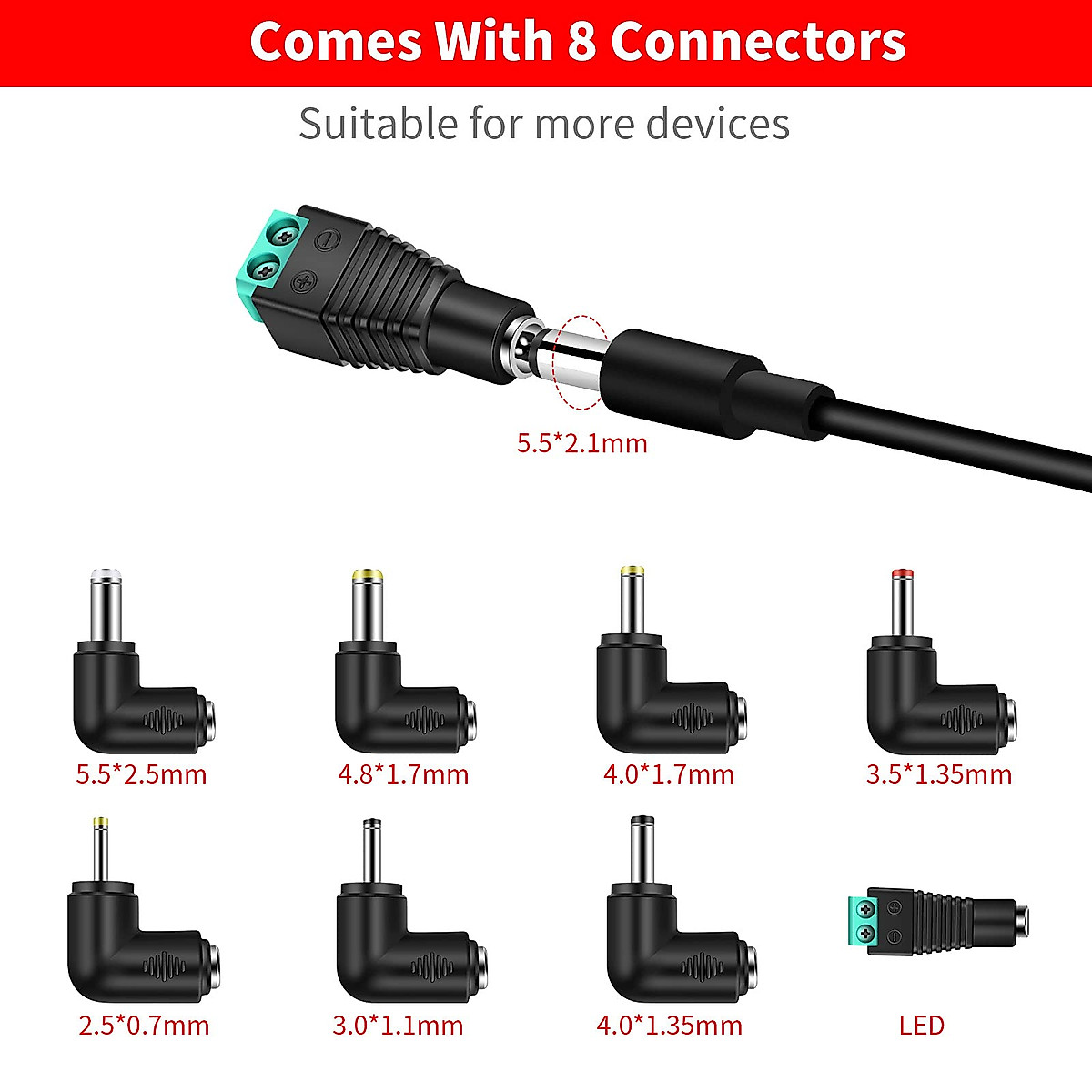 MEROM 6V Battery Charger for Ride on Toys Compatible with Kids 4 Wheeler, Baby Bumper Car, Electric Cars for Kid and Mercedes Benz Car, 6 Volt Charging for Ride on Toys Power Supply