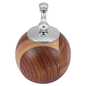 Pepper Mill, Wood Pepper Mill Grinder Spherical Muscat Mill Manual Pepper Mill Bottle Nut and Hard Spice Grinder for Kitchen