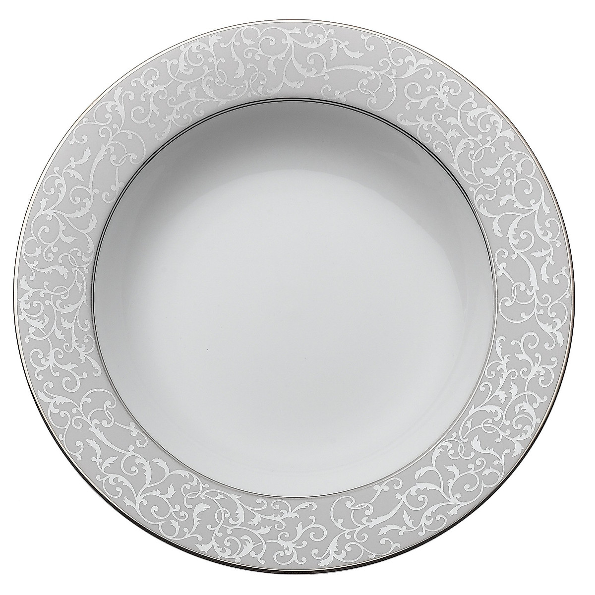 Mikasa Parchment Rim Soup Bowl, 12-Ounce, White