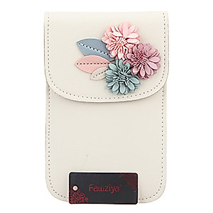 Fawziya Coin Purse Id Lanyard Flower Evening Bags And Clutches For Women Cell Phone Bags-Beige